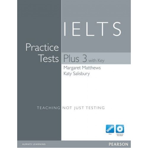 Купити тести IELTS Practice Tests Plus 3 with key and CD pack ...